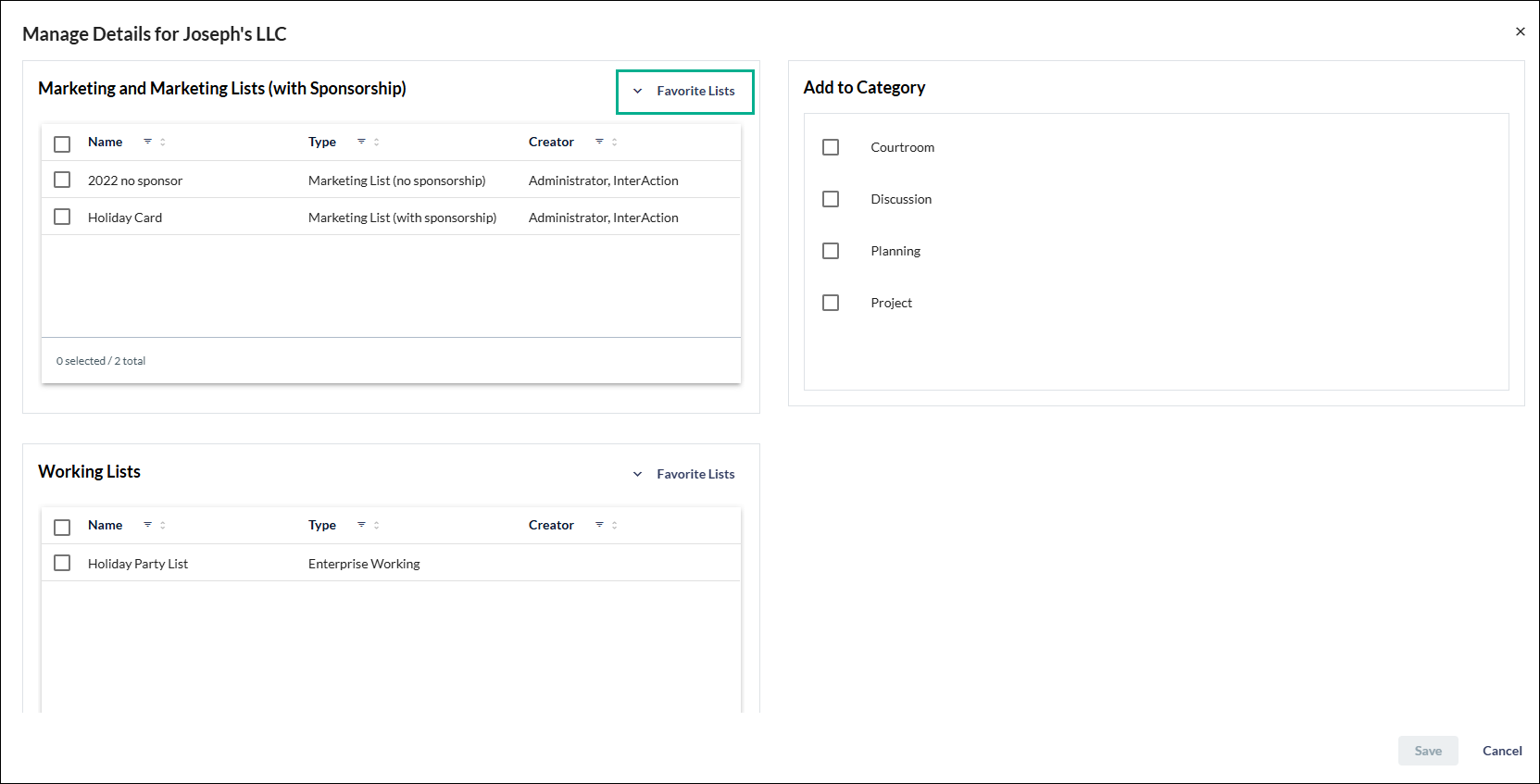 Creating a New Company Contact – InterAction+ Hybrid